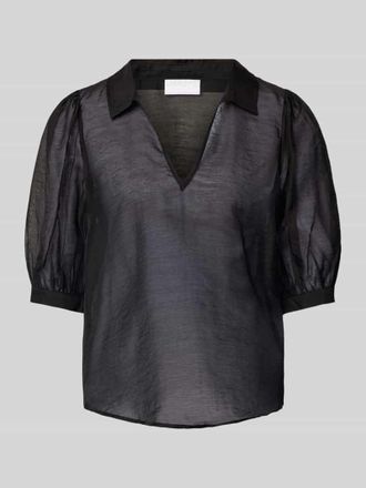 Jake*s Blusenshirt mit V-Ausschnitt