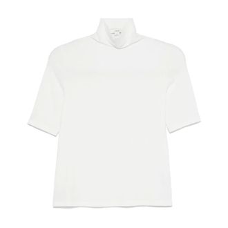 Vince Femme, Pulls, Blanc, Taille: 42 FR Col Roul&eacute; &agrave; Manches Coudes