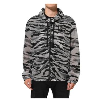 Dolce & Gabbana Camouflage Kapuzen-Sweatshirtjacke - - Sweatshirts & Hoodies - Herren - Grau - L
