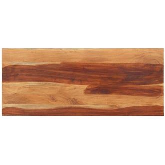 vidaXL Vidaxl - Dessus de table 140x60 cm en bois massif dacacia - Finition marron miel - Supports en bois inclus - Assemblage requis - 140x60x