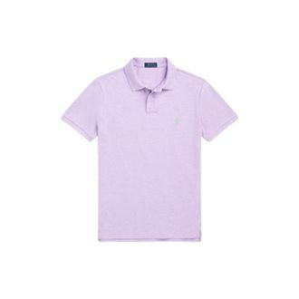 Polo Ralph Lauren Homme, Tops, Violet, Taille: S Polo &agrave; Manches Courtes Coupe Customis&eacute;e