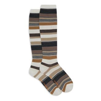 Gallo Gallo, Femme, Sous-v&ecirc;tements, Multicolore, Taille: ONE Size Longues chaussettes ray&eacute;es en laine