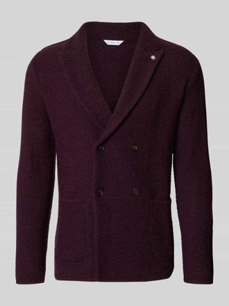 Manuel Ritz Regular Fit Cardigan mit Woll-Alpaka-Anteil in Strick-Optik