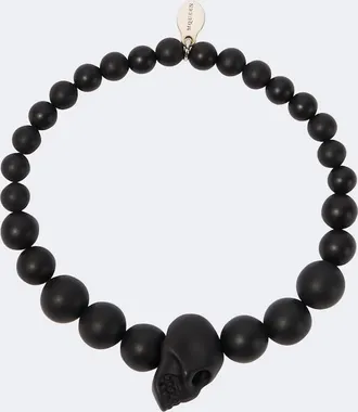 Alexander McQueen Bracelet Skull &agrave; perles