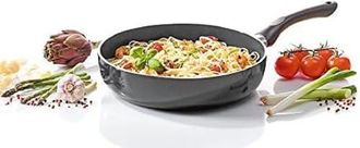 Kr&uuml;ger Karl Kr&uuml;ger 40528 Aluminium-Pfanne tief Venezia 28 cm, schwarz