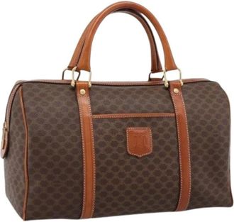 Celine Pre-owned Vintage Macadam Hand Bag - Femme - Pre-owned - Brun - Taille: ONE Size