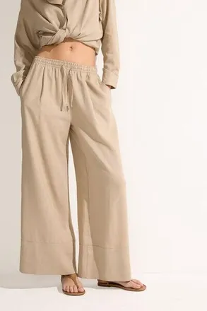 Calzedonia Palazzohose Aus Leinen Und Viskose Hautfarben