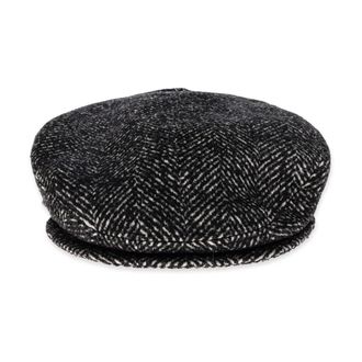 Dolce & Gabbana Woll-Fischgr&auml;t-Schieberm&uuml;tze - - Accessories - Herren - Grau - 58 CM