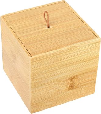 Schramm Bambus Aufbewahrungsboxen mit Deckel rechteckig 3 Verschiedene Größen Organizer Ordnungsbox, Größe:9 x 9 x 9 cm