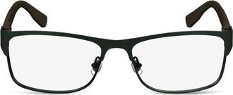 Lacoste lunettes de vue à monture métallique rectangulaire - Vert