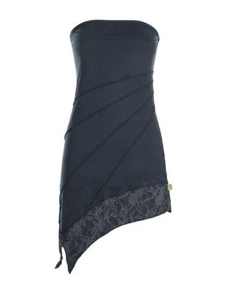 vishes Sommerkleid Mini Bandeau Kleid Sommerkleid Patchworkkleid Tunika, Boho, Hippie Style
