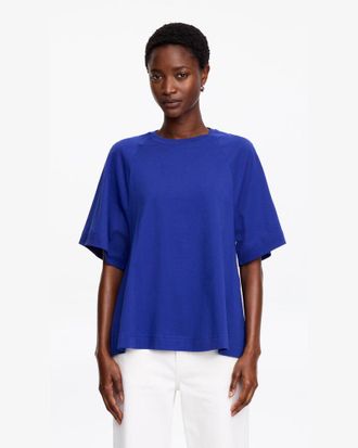 Arket Baumwoll-T-Shirt In A-Linie -Blau