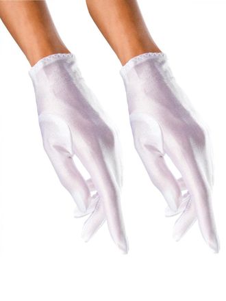 Dirndline Fingerhandschuhe Kurze Satin-Handschuhe