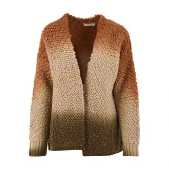 Akep In Shaded Fur Dot Coat - - Knitwear - Damen - Mehrfarbig - XS