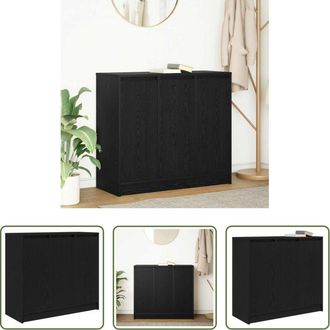 vidaXL vidaXL Sideboard - Sideboard Schwarz Eichen-Optik 85x34x76 cm Holzwerkstoff