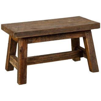 Wanderlust Deco Holzhocker, braun, 35,5 x 21 x 20 cm