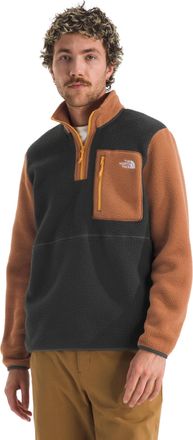 The North Face Herren Yumiori 1/4 Zip Sweatshirt, Asphalt Grey/Burnt Umbe, XXL