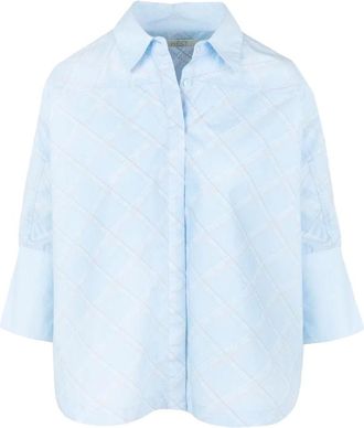 H&eacute;st H&eacute;st, Femme, Blouses et Chemises, Bleu, Taille: 40 FR Arya Printed Shirt
