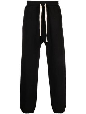 Jil Sander pantalon de jogging &agrave; lien de resserrage - Noir