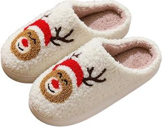 Generic Chaussures Hiver Femme Pantoufle Fourrure Femme Winter Cotton Slippers Women Indoor Home Rainbow Plush Warm Slippers Chausson Chaudes Pantoufles Chaud