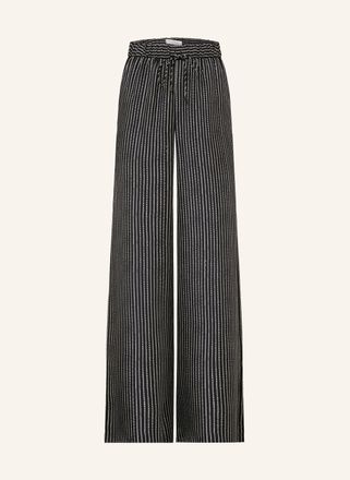 Max Mara Marlenehosen Clarino Aus Seide schwarz