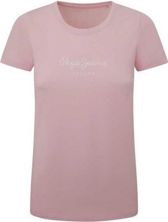 Pepe Jeans London New Virginia Ss N T-shirt Femme, Rose (Rose), XXS Femme