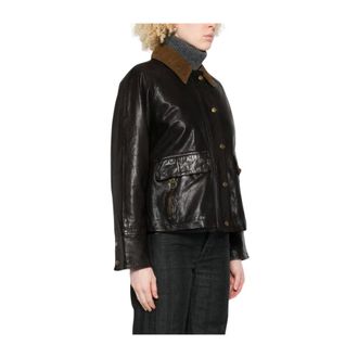 The Jack Leathers Glamis Jacket - Femme - Vestes - Brun - Taille: 40 FR