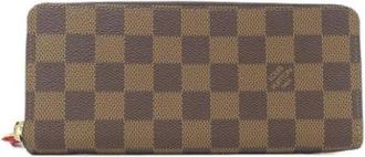 Louis Vuitton Portefeuille long Damier Pre-owned - Femme - Pre-owned - Brun - Taille: ONE Size