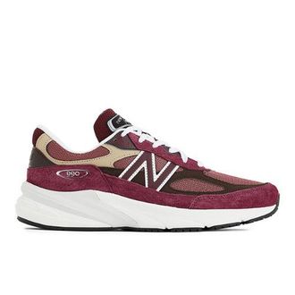 New Balance Unisex Made in USA 990v6 in Rot/Braun, Leder, Gr&ouml;&szlig;e 41.5