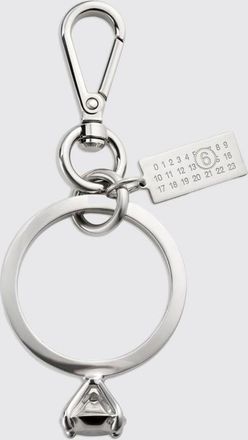 Maison Margiela Metall-Schl&uuml;sselanh&auml;nger mit graviertem numerischem Logo