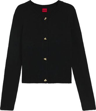 HUGO BOSS cardigan à boutonnière - Noir
