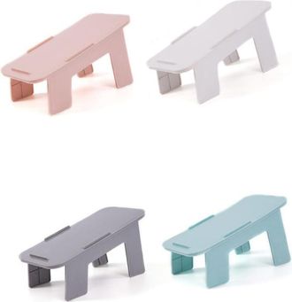 Artibetter 4stücke Doppelstöckiges Schuhregal Schuhstapler Für Leinenschuhe Sandalen Kinderschuhe Hausschuhe Platzsparend Und rutschfest Schuhhalter Für Zuhause 