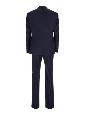 Emporio Armani Mens Suit Jacket And Trousers Blue Suits