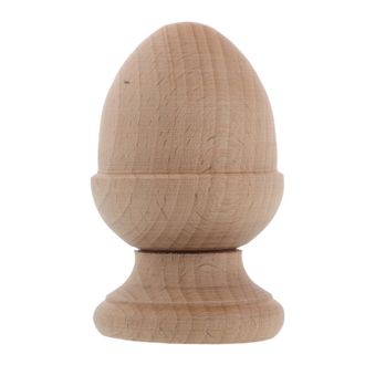 BESPORTBLE Dekorative Holzspitzen 6X10cm Unbehandelte Handgeschnitzte Holz Endkappen f&uuml;r Treppen Bettpfosten und Fahnenmasten Europ&auml;ischer Stil Robuste Selbstgem