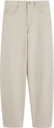 Max Mara Femme, Pantalons, Beige, Taille: 34 FR Pantalon MAX Mara Color Beige