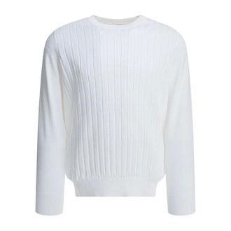 Brunello Cucinelli Pull en coton c&ocirc;tel&eacute; textur&eacute; - Homme - Pulls - Blanc - Taille: XL