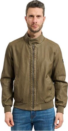 Yes-Zee YES Zee, Homme, Vestes, Vert, Taille: M Veste en similicuir