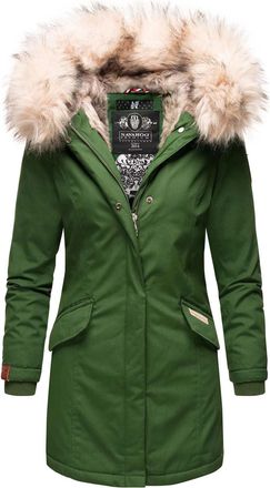 Navahoo Damen Winter Parka Cristal - Premium Kollektion mit Abnehmbarem Kunstfellkragen