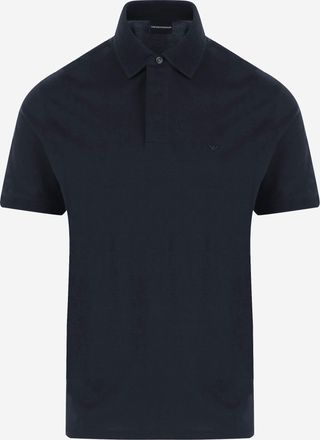 Emporio Armani Polo en coton m&eacute;lang&eacute; avec logo