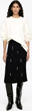 Arket Midirock Mit Strass -Schwarz
