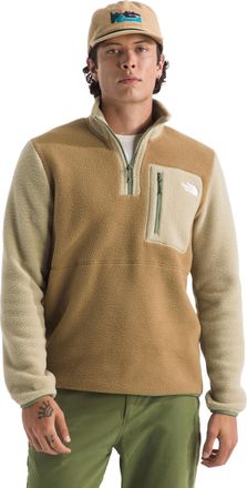 The North Face Herren Yumiori 1/4 Zip Sweatshirt, Utility Brown/Khaki STO, XL