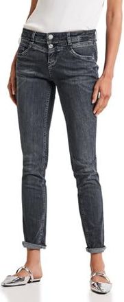 Street One 3715673 Jean Coupe décontractée, Gris foncé délavé, 34W / 30L Femmes