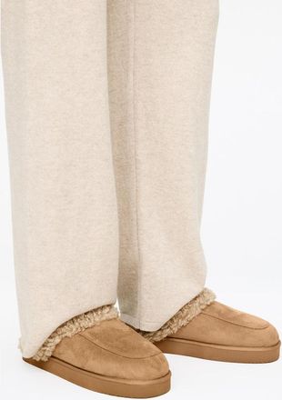 Arket Kunstfell-Hausschuh -Beige