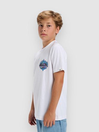 Quiksilver Ev In Flames Kids T-Shirt white