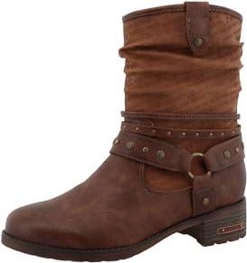 Mustang Jeans Bottines Femme 15M0062003, Pointure:41 EU, La Couleur:Marron