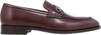 Ferragamo Homme, Chaussures, Rouge, Taille: 42 1/2 EU Mocassins