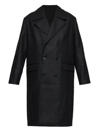 AllSaints manteau Curran &agrave; boutonni&egrave;re crois&eacute;e - Noir