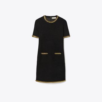 Tory Burch Wollkleid mit Kettenverzierung