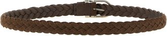 Brunello Cucinelli Woven Suede Belt - Brown