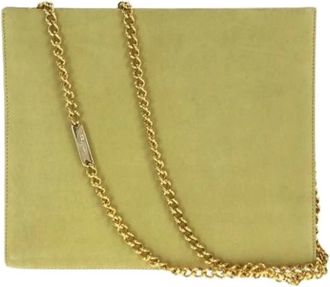 Ferragamo Sac bandouli&egrave;re en daim Pre-owned - Femme - Pre-owned - Jaune - Taille: ONE Size